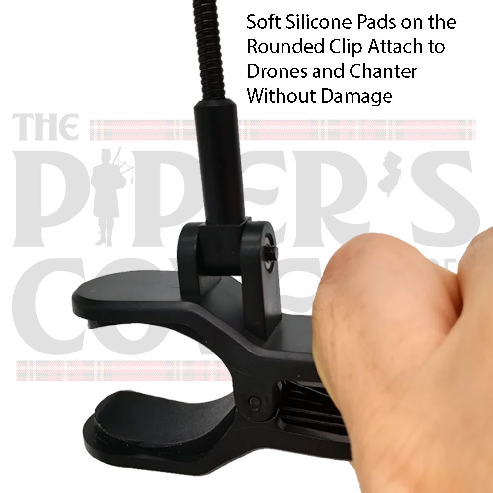 Bagpipe Tuning Aide – Wireless Mic, 3-in-1 Receiver, Clip-On Mic Holder ...