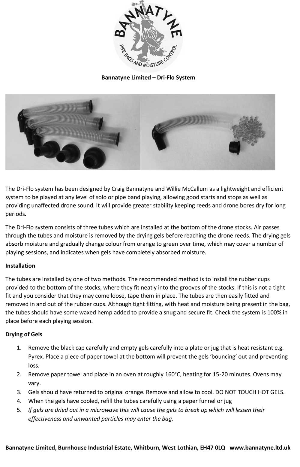 Bannatyne Dri-Flo Moisture Control System – The Piper's Cove